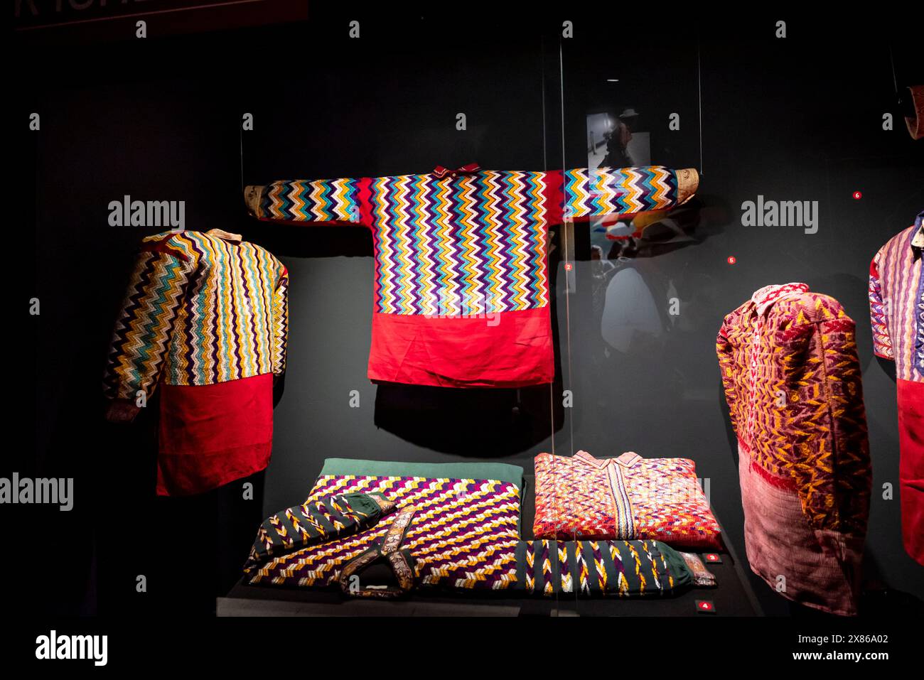 Exhibits of traditional dress and fabrics in The Ixchel Museum of ...