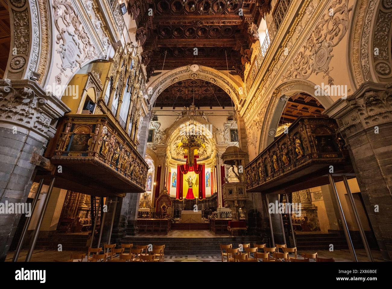 Inside the Duomo of Enna, Sicily Stock Photo - Alamy