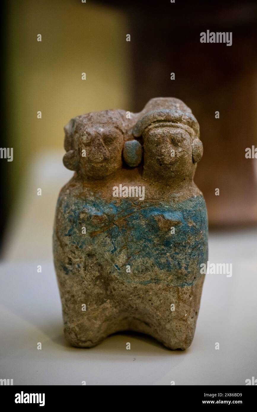 Siamese twins sculpture, Popol Vuh Museum, home to one of the major ...