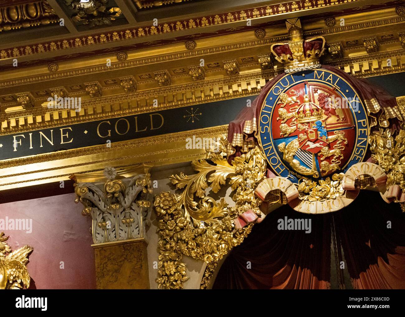 Interior of the Livery Hall of the Goldsmiths' Company, City of London ...