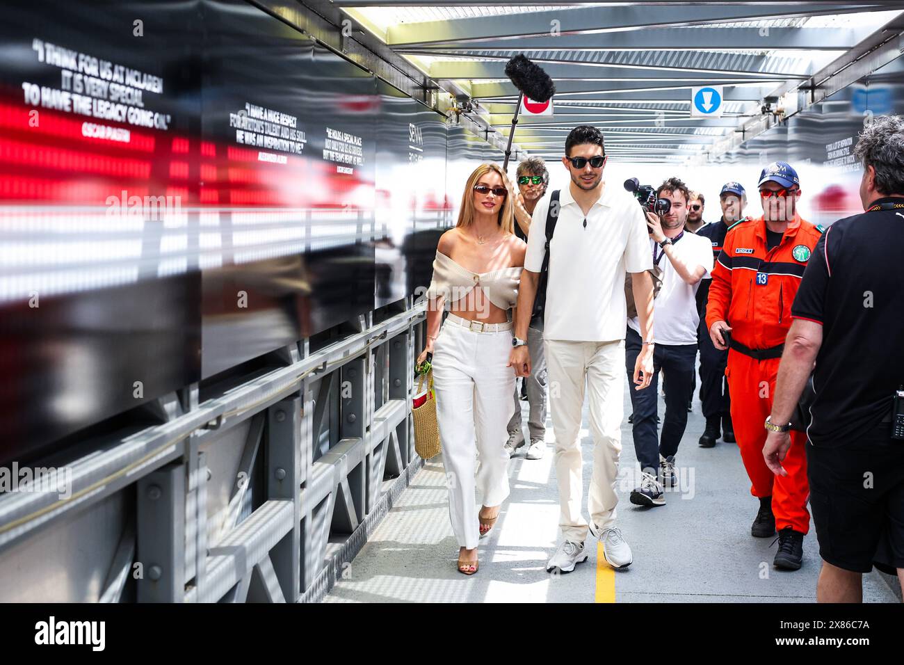 OCON Esteban (fra), Alpine F1 Team A524, with his girlfriend Flavy ...