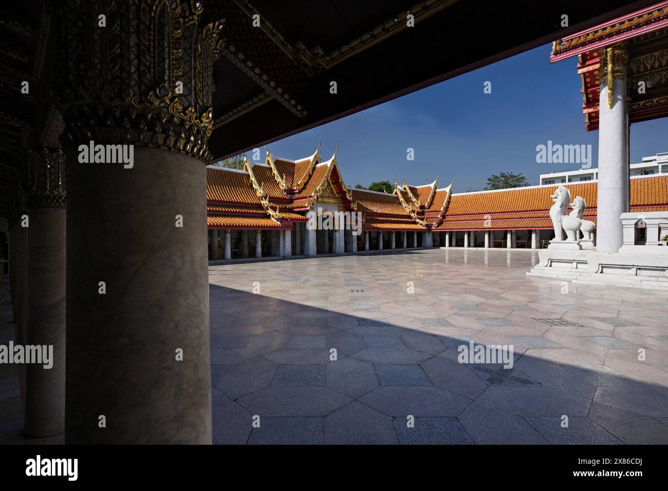Thailand, Bangkok, Dusit District, Benjamabopit Temple (Wat ...