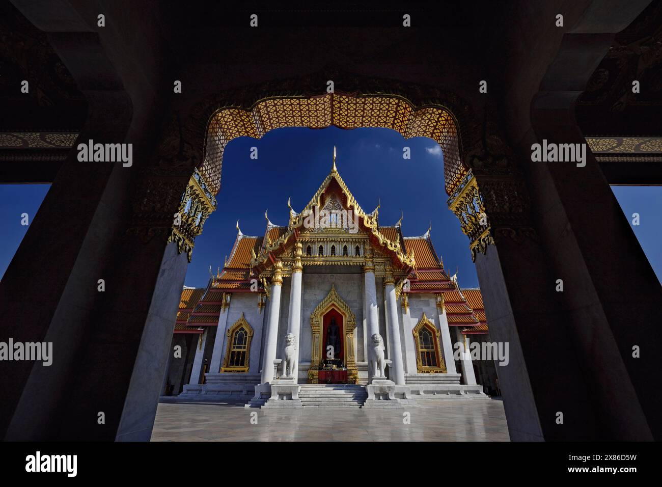 Thailand, Bangkok, Dusit District, Benjamabopit Temple (Wat ...
