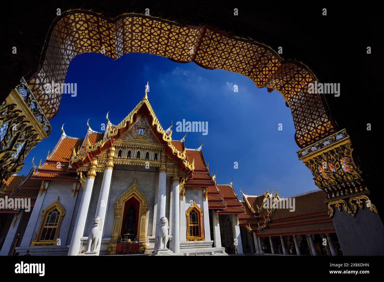 Thailand, Bangkok, Dusit District, Benjamabopit Temple (Wat ...