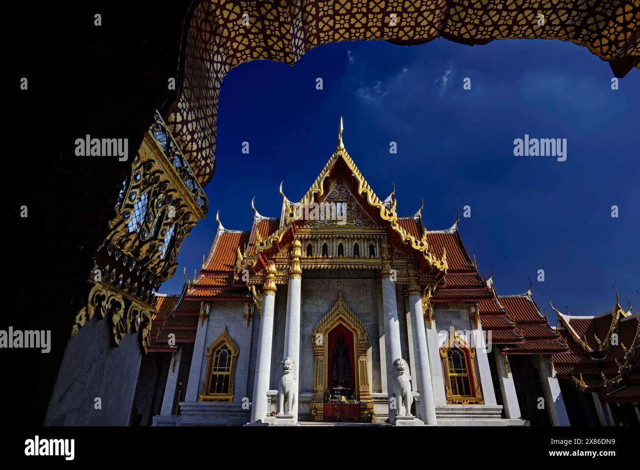 Thailand, Bangkok, Dusit District, Benjamabopit Temple (Wat ...