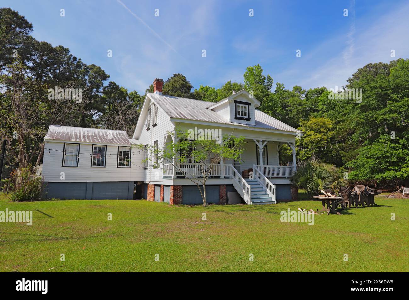 DAUFUSKIE ISLAND, SOUTH CAROLINA C April 6 2023: Back view of the The ...