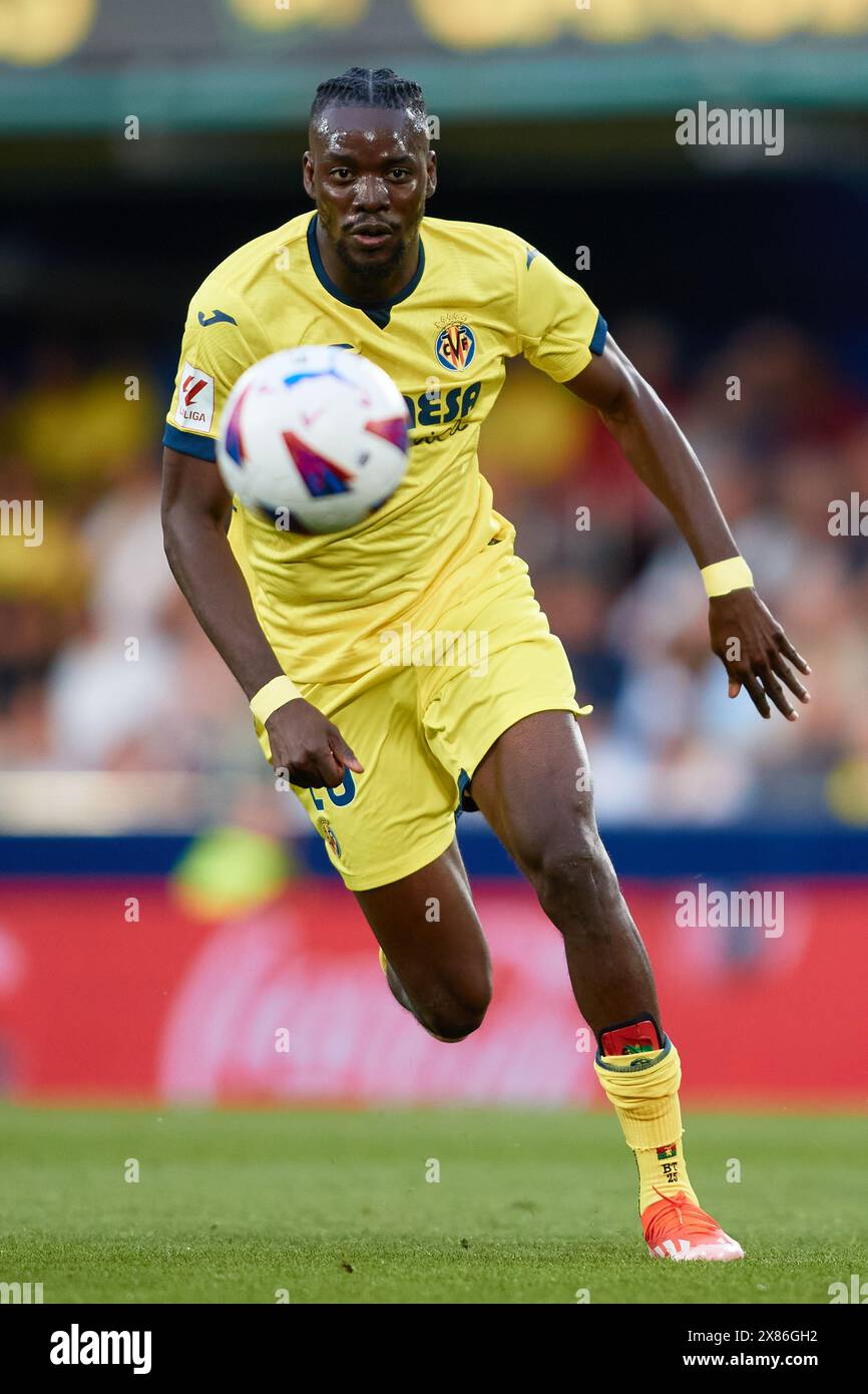 Bertrand Traore of Villarreal CF in action during the LaLiga EA Sports ...