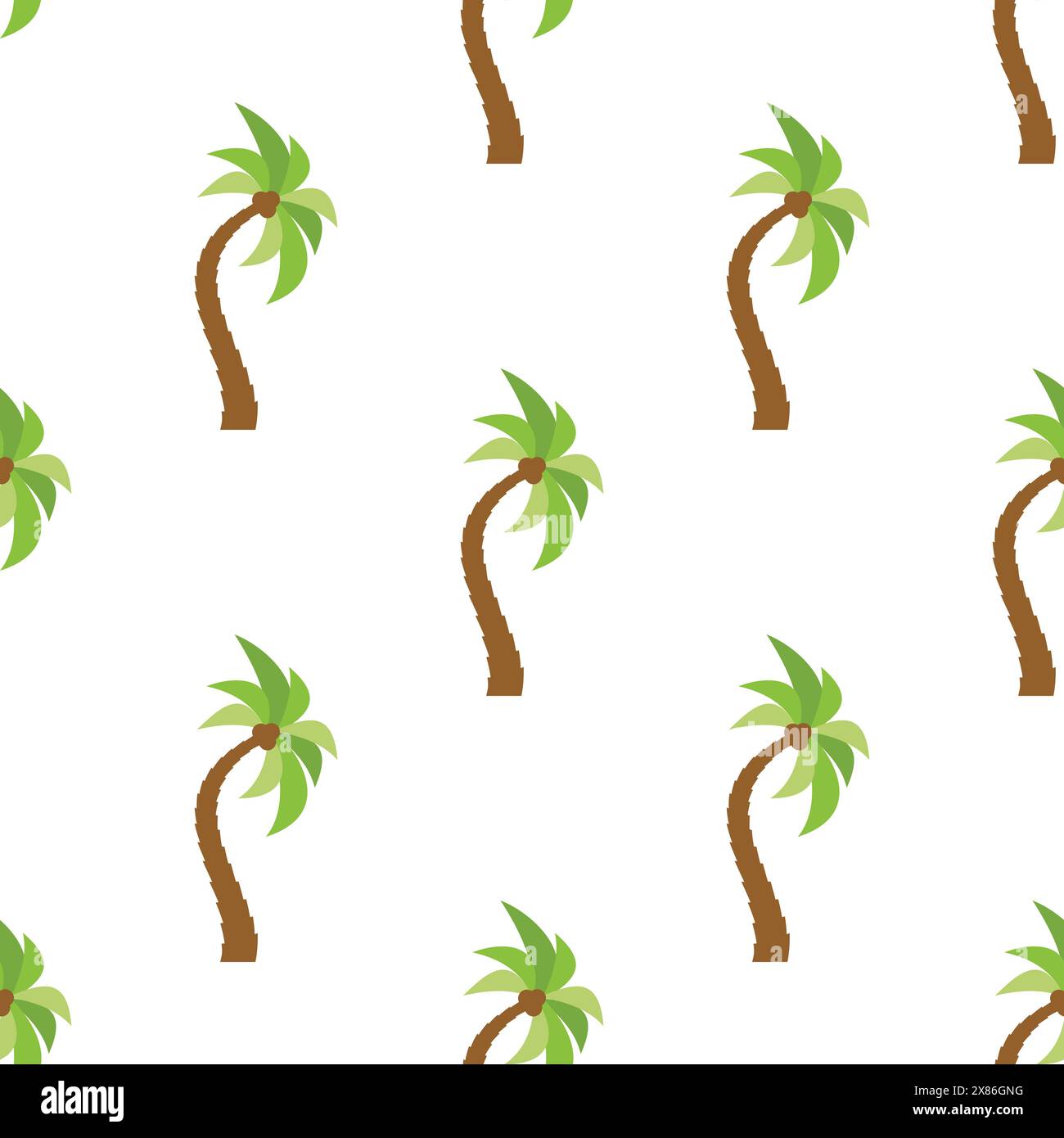 Seamless Pattern with palm trees. Colorful summer background. Vector ...
