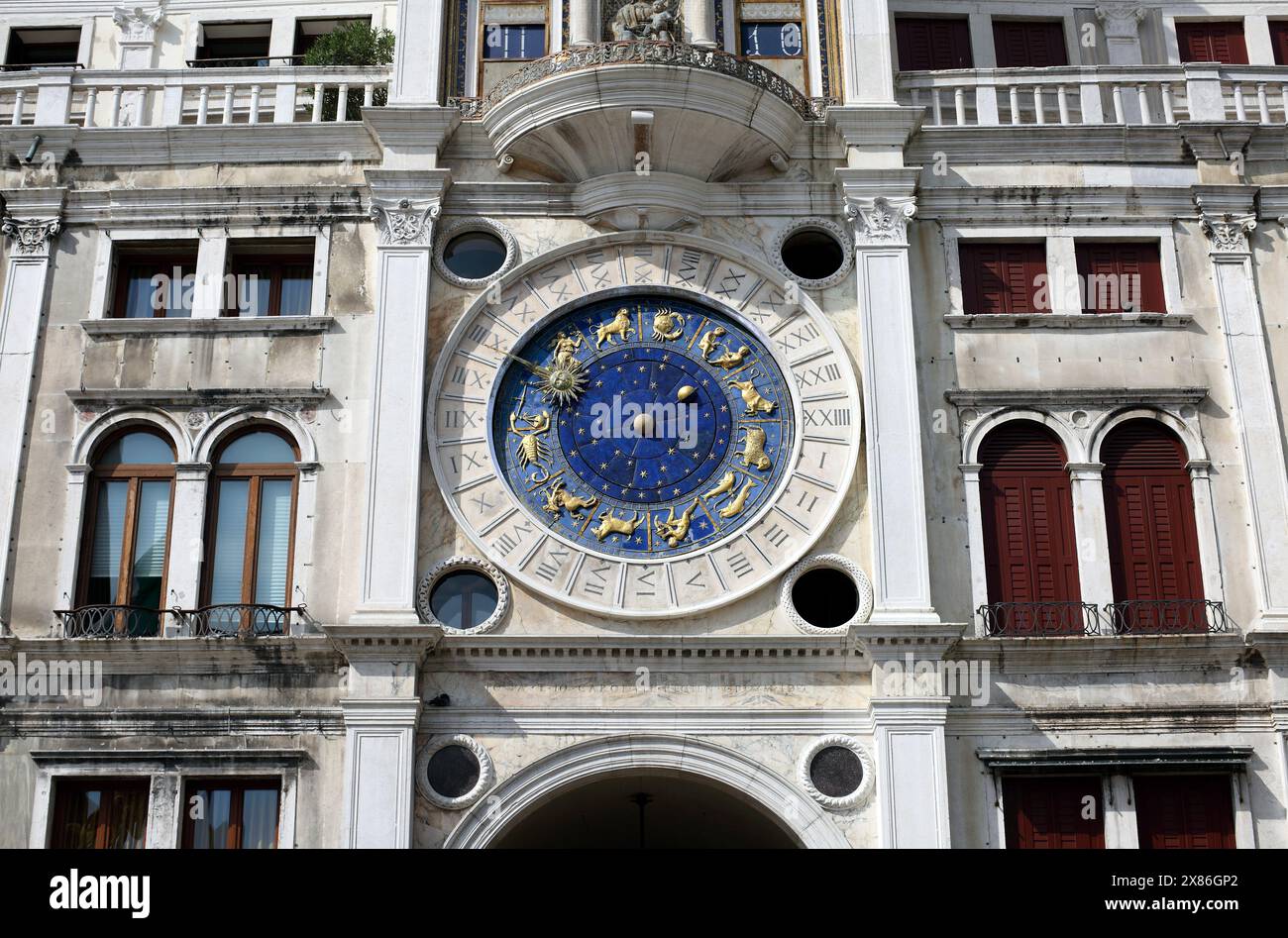 St Mark's Clock in the Clock Tower on the Piazza San Marco (Saint Mark ...