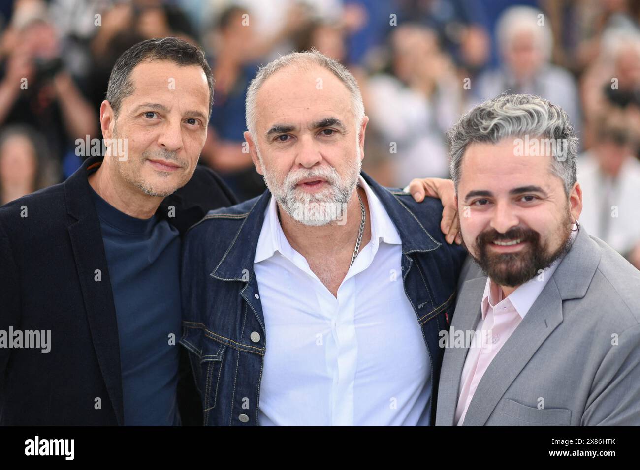 Cannes, France. 23rd May, 2024. Mauricio Zacharias, Karim Ainouz and ...