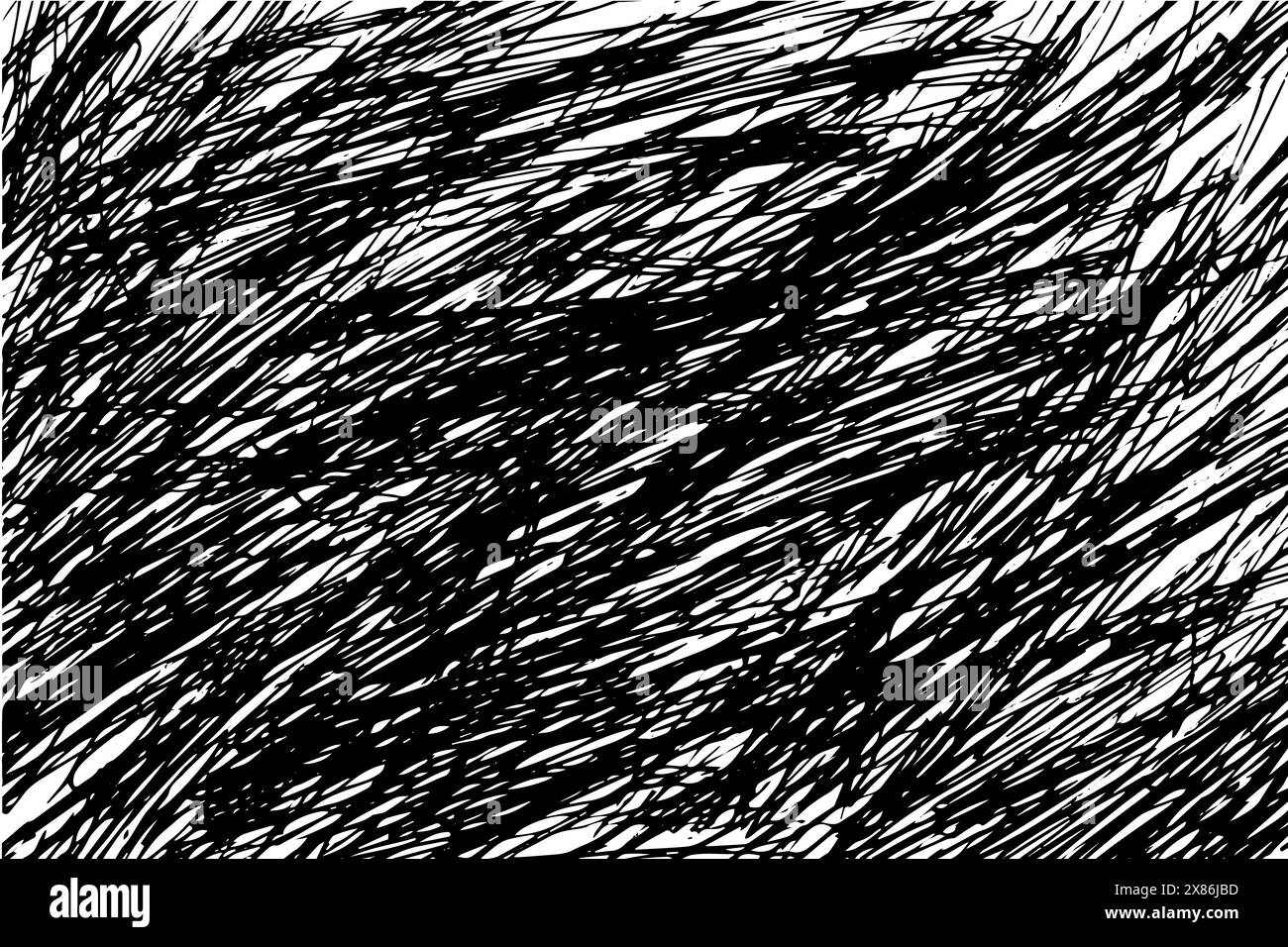 Scribble grunge texture. Square abstract background design. Line vector ...