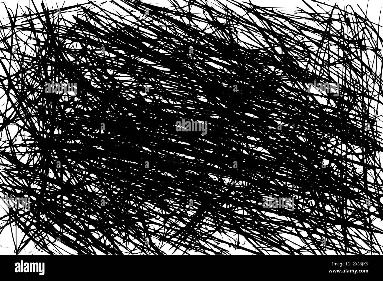 Scribble grunge texture. Square abstract background design. Line vector ...