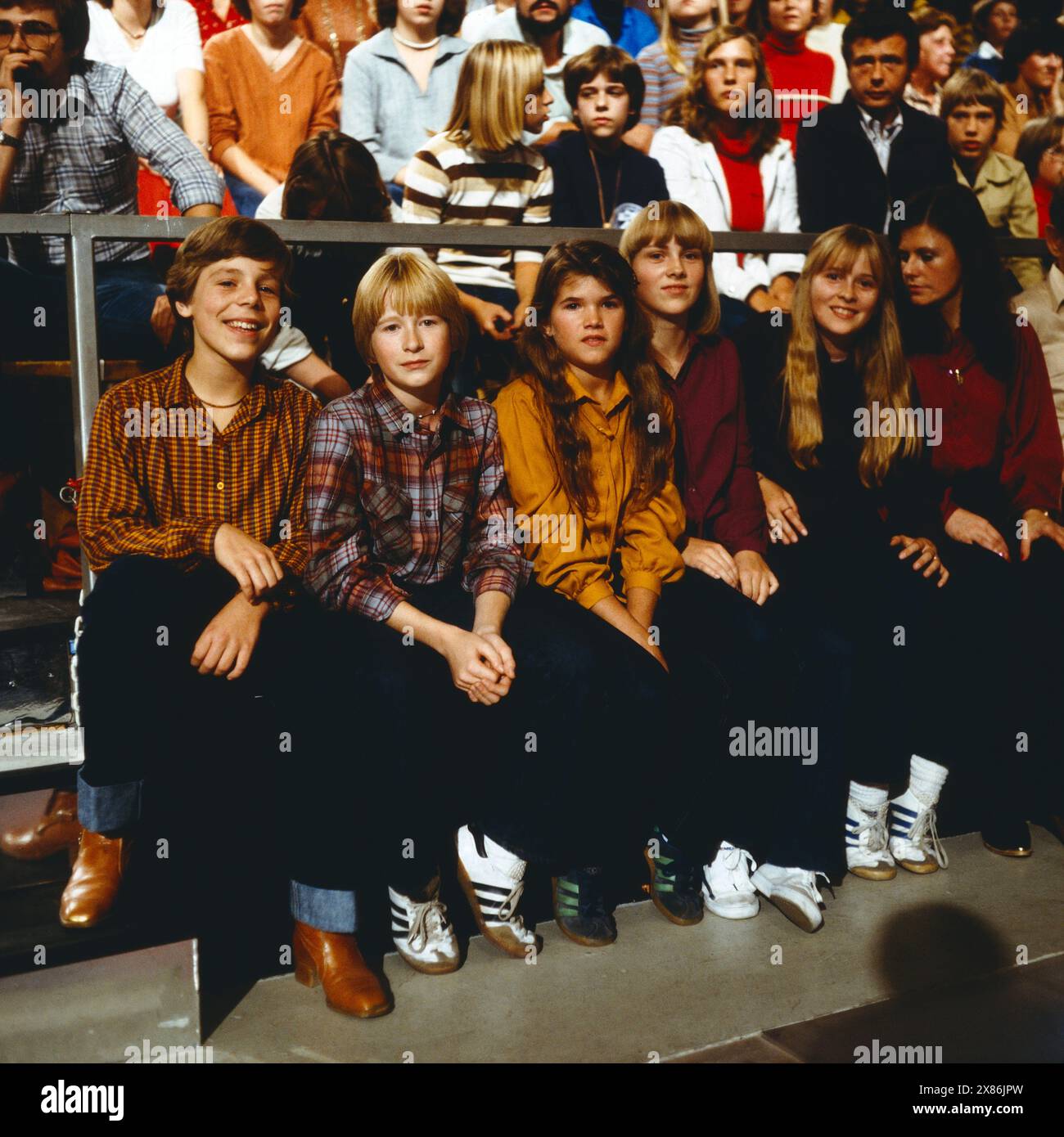 Hitparade, ZDF Musiksendung, 1979, Manuel & Pony, Bild: Sänger Manuel ...