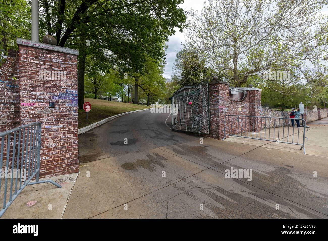 Memphis, Unknown. 10th Apr, 2024. Entrance gate to Elvis Presley's ...