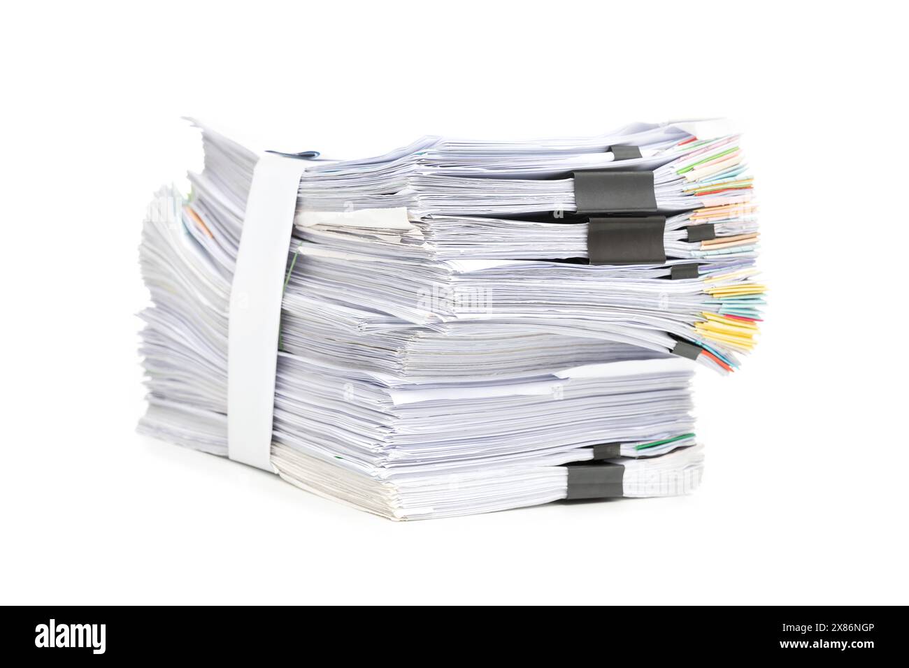 Stack of Documents isolated on white background. Documents pile Stock ...