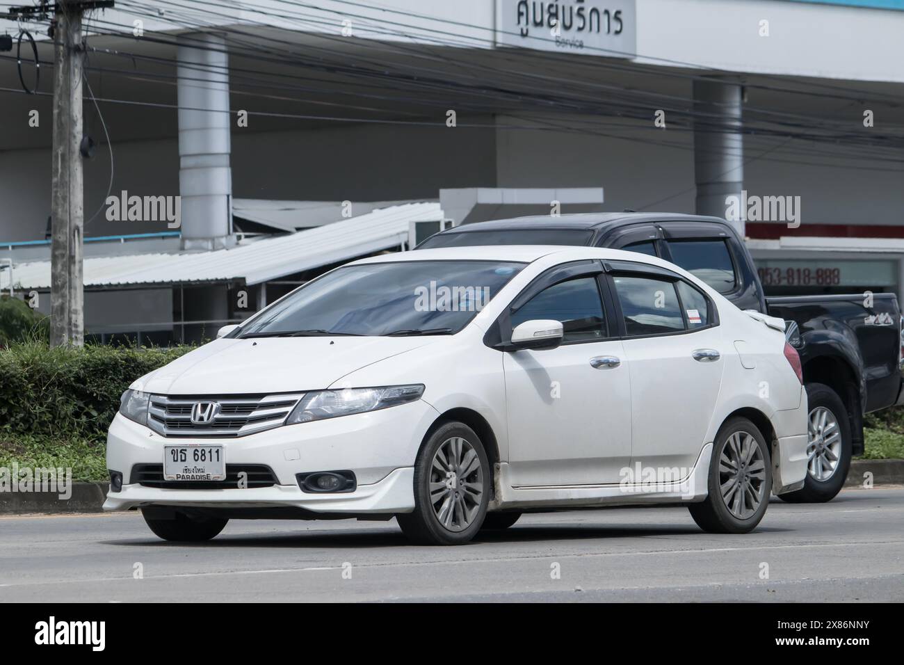 Chiangmai, Thailand - October 2 2023: Private Honda City Compact car ...