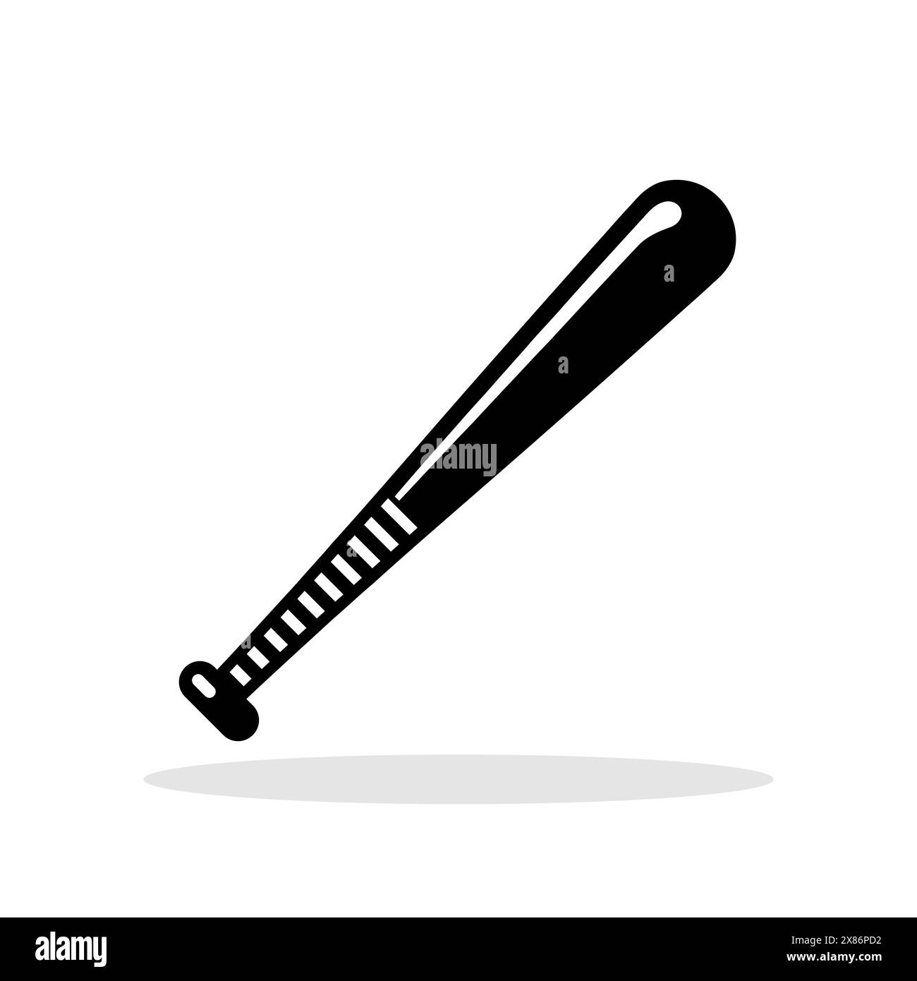 Baseball bat icon. Baseball logo design in flat design Stock Vector ...