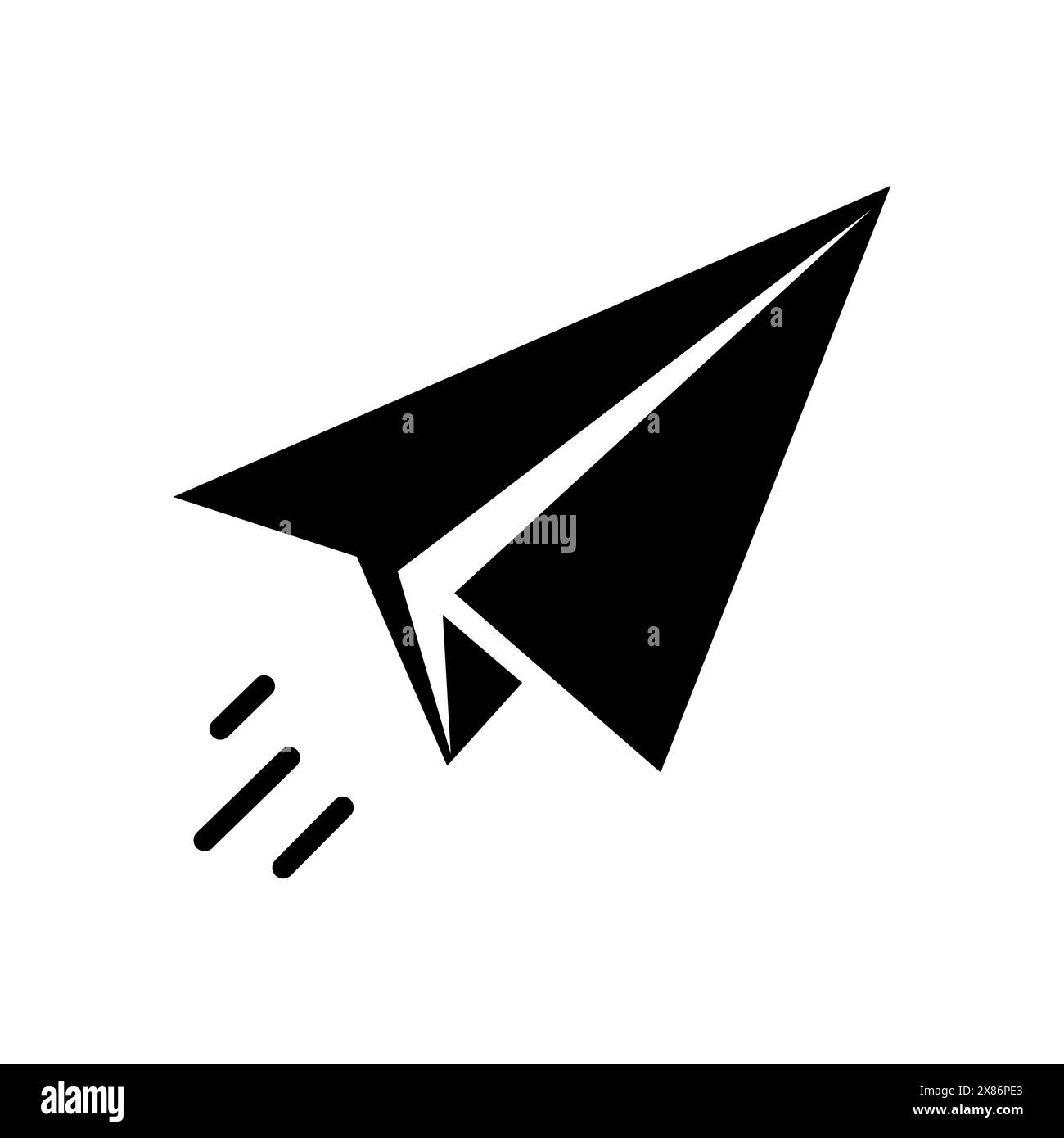 Paper airplane icon. Paper airplane logo design in flat design Stock ...