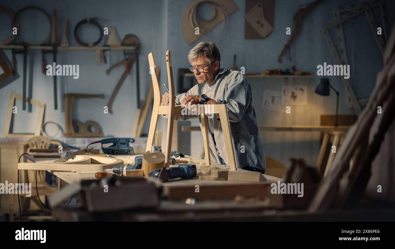 Middle aged engineer putting on hi-res stock photography and images - Alamy