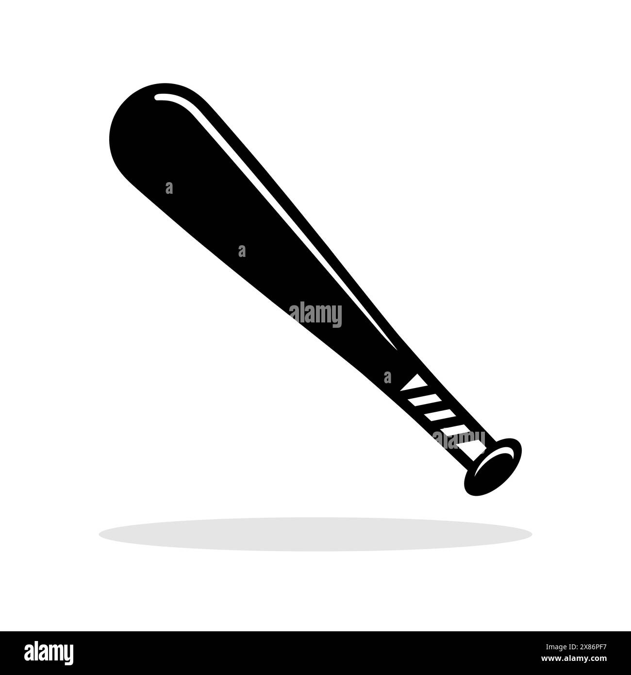 Baseball bat icon. Baseball logo design in flat design Stock Vector ...