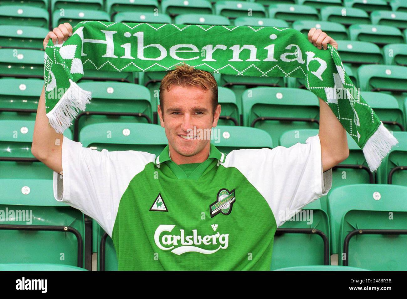 Grant Brebner, back at Easter Road this morning after signing for Hibs ...