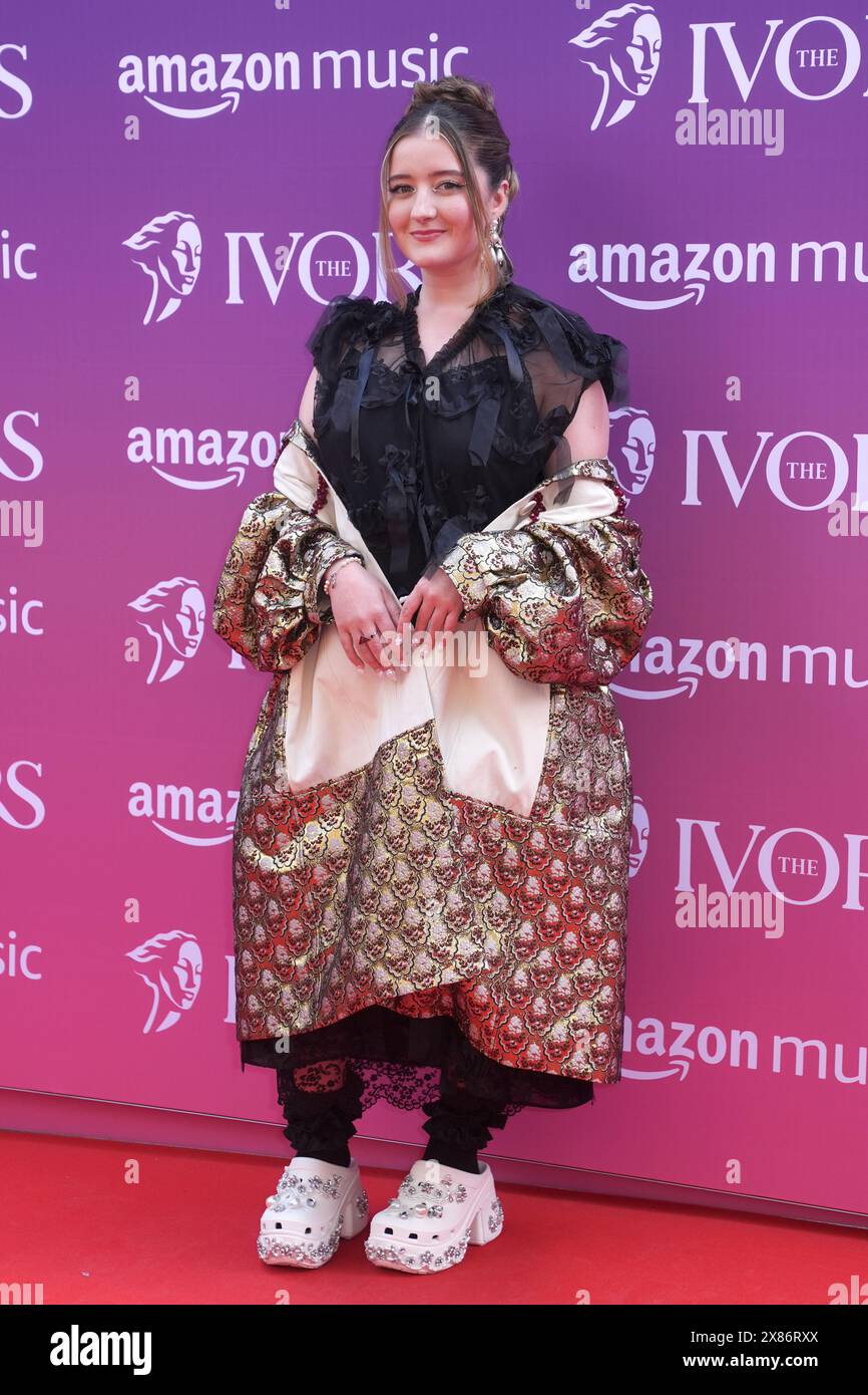 Ines Dunn arrives at the Ivor Novello Awards at Grosvenor House in ...