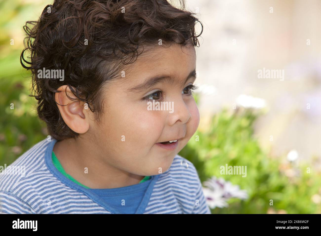 portrait of a adorable hispanic little boy outdoors Stock Photo - Alamy