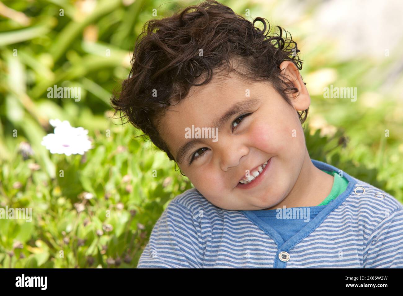 portrait of a adorable hispanic little boy outdoors Stock Photo - Alamy