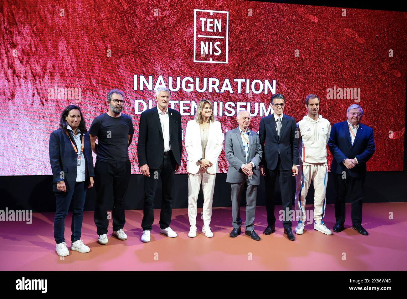 Paris, France. 23rd May, 2024. Richard Gasquet, Amelie Mauresmo, Gilles ...