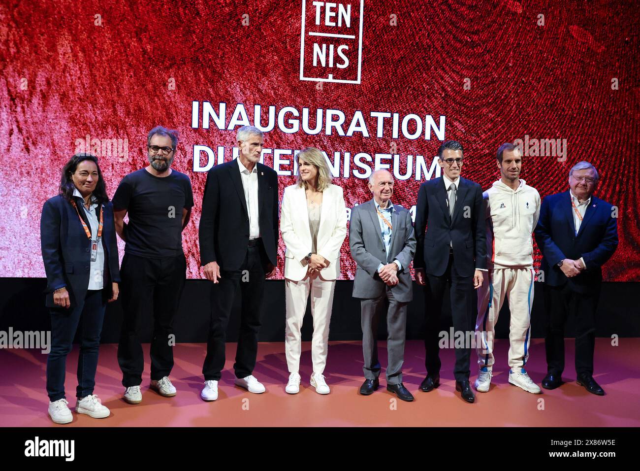 Paris, France. 23rd May, 2024. Richard Gasquet, Amelie Mauresmo, Gilles ...