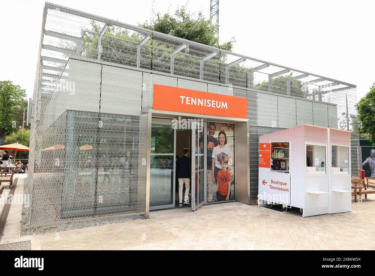 Paris, France. 23rd May, 2024. Inauguration of the Tenniseum at Rolang ...