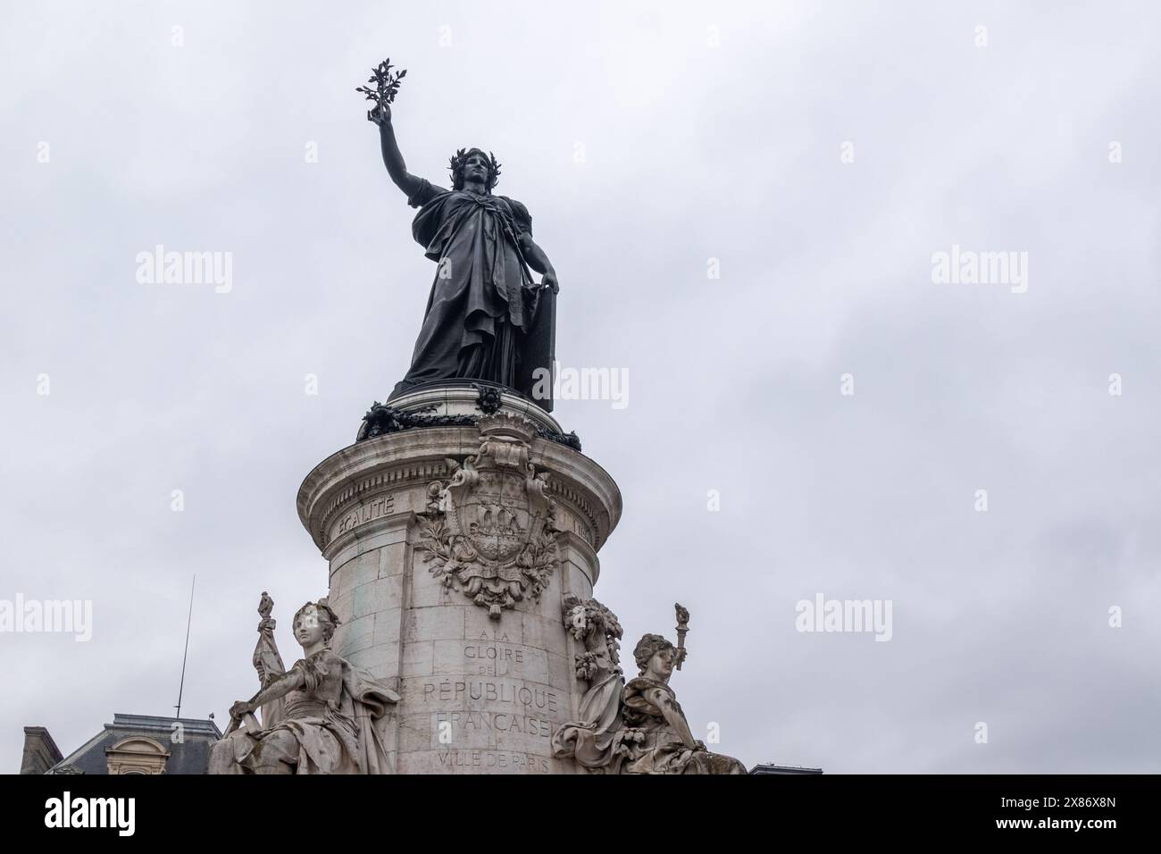 Paris, April 19th 2024:- A view of Marianne, the Personification of ...