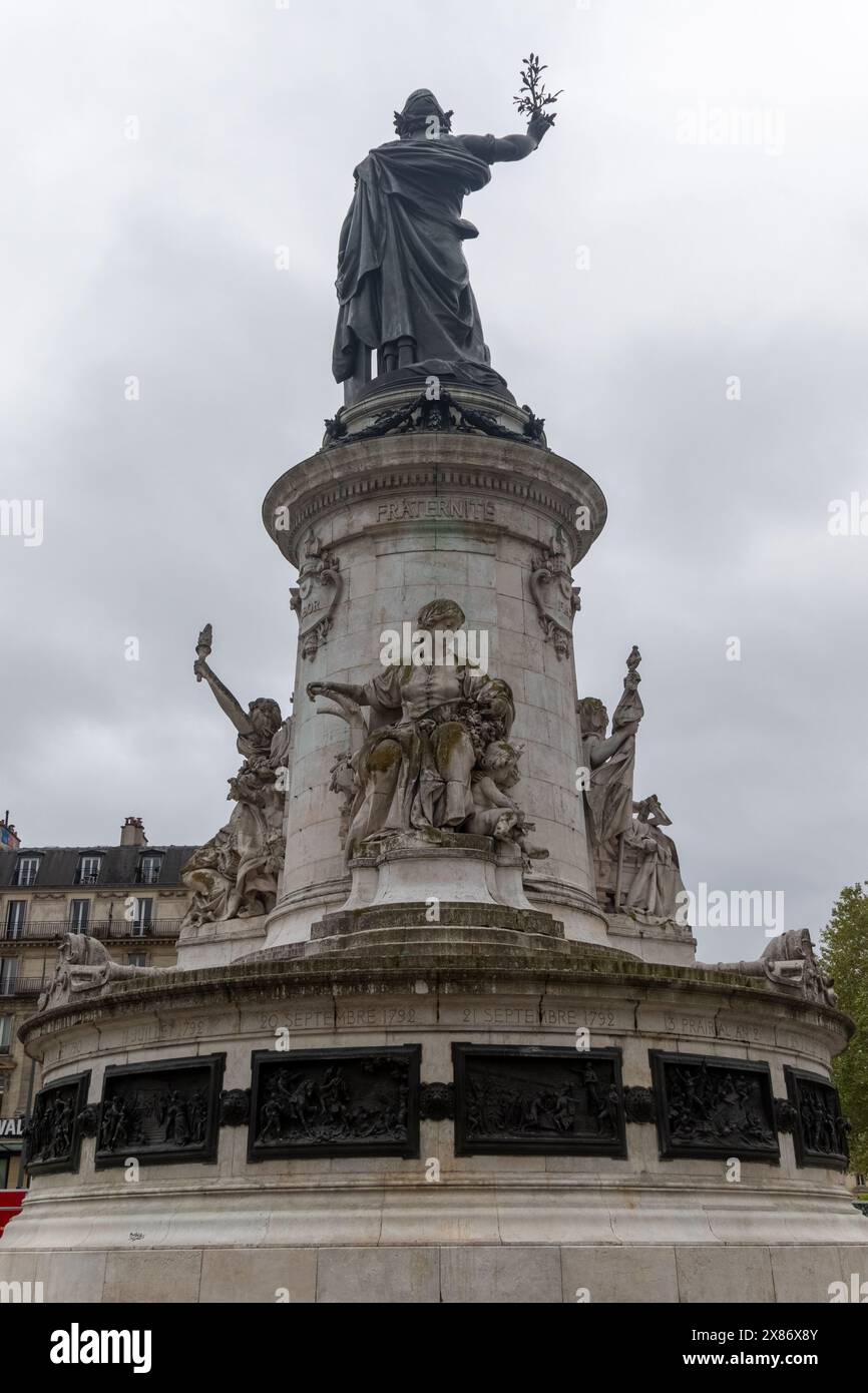Paris, April 19th 2024:- A view of Marianne, the Personification of ...