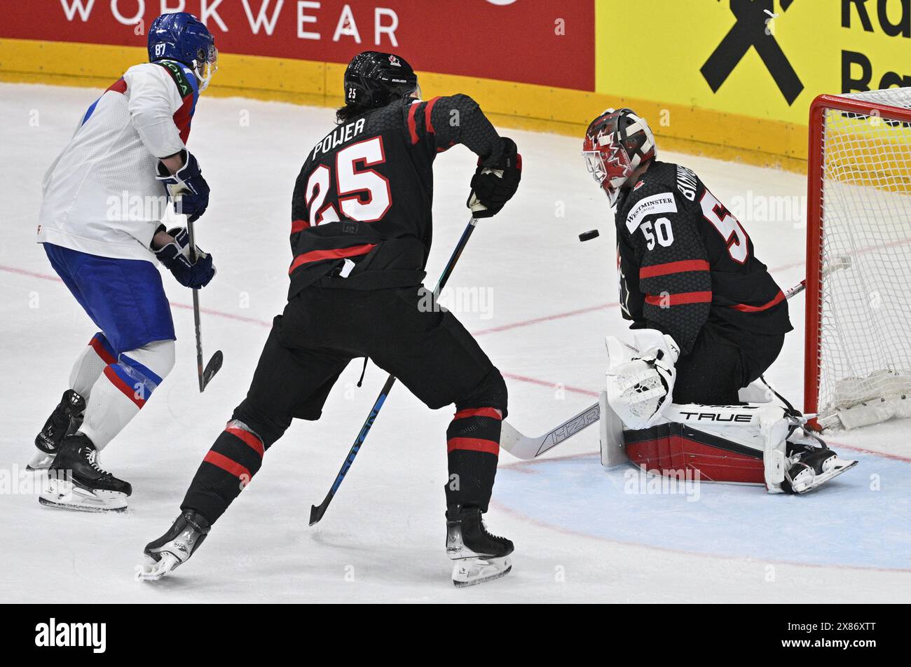 Canada vs Slovakia quarter-final match of the 2024 IIHF World ...