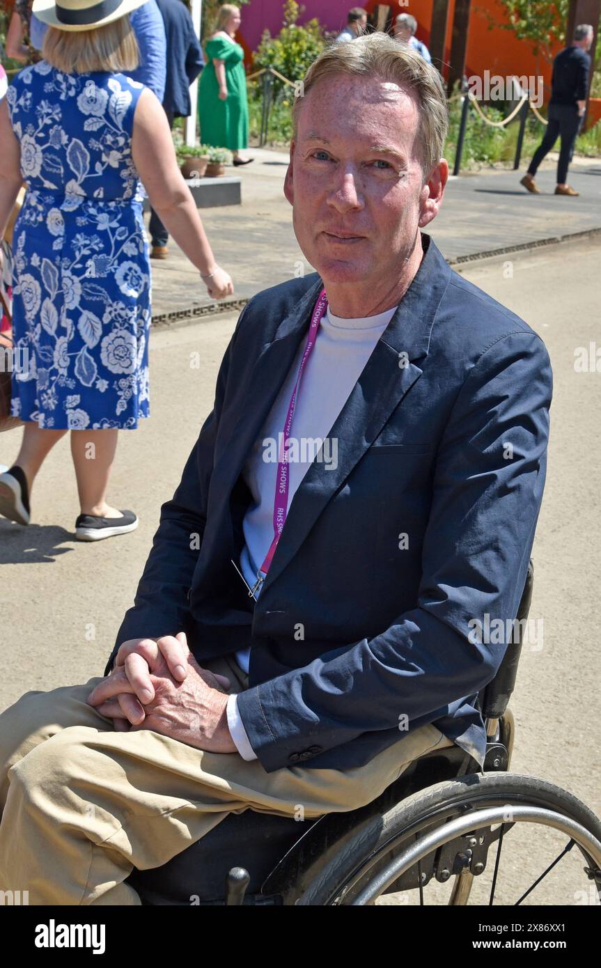 Frank Gardner at the 2024 RHS Chelsea Flower Show at The Royal Hospital ...