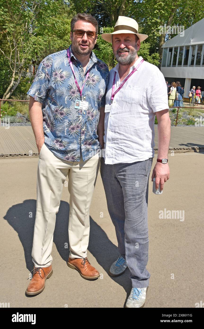 20 May 2024. London, UK. Jason Manford & Lee Mack at the 2024 RHS ...