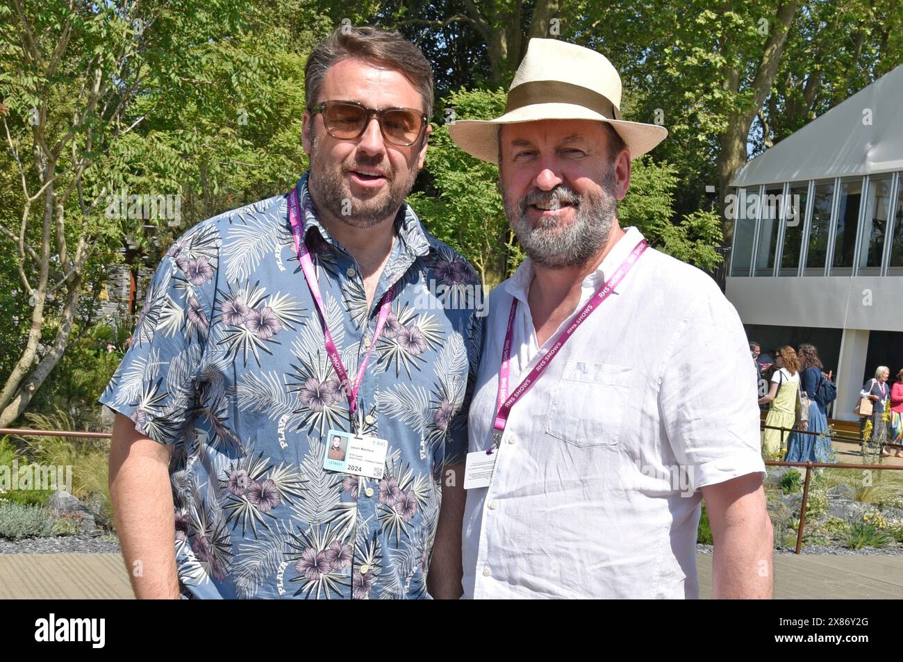 20 May 2024. London, UK. Jason Manford & Lee Mack at the 2024 RHS ...