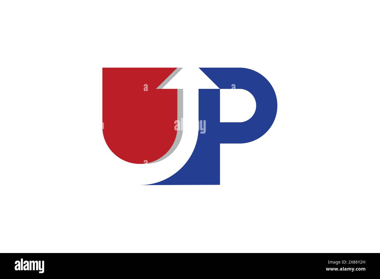 UP Letter Logo Design Vector Template. Initial Letter UP Linked Logo ...