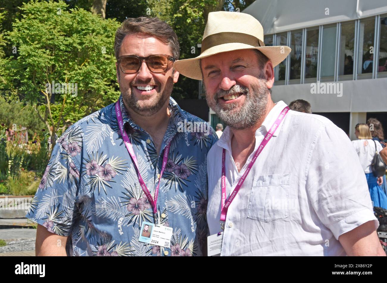 20 May 2024. London, UK. Jason Manford & Lee Mack at the 2024 RHS ...