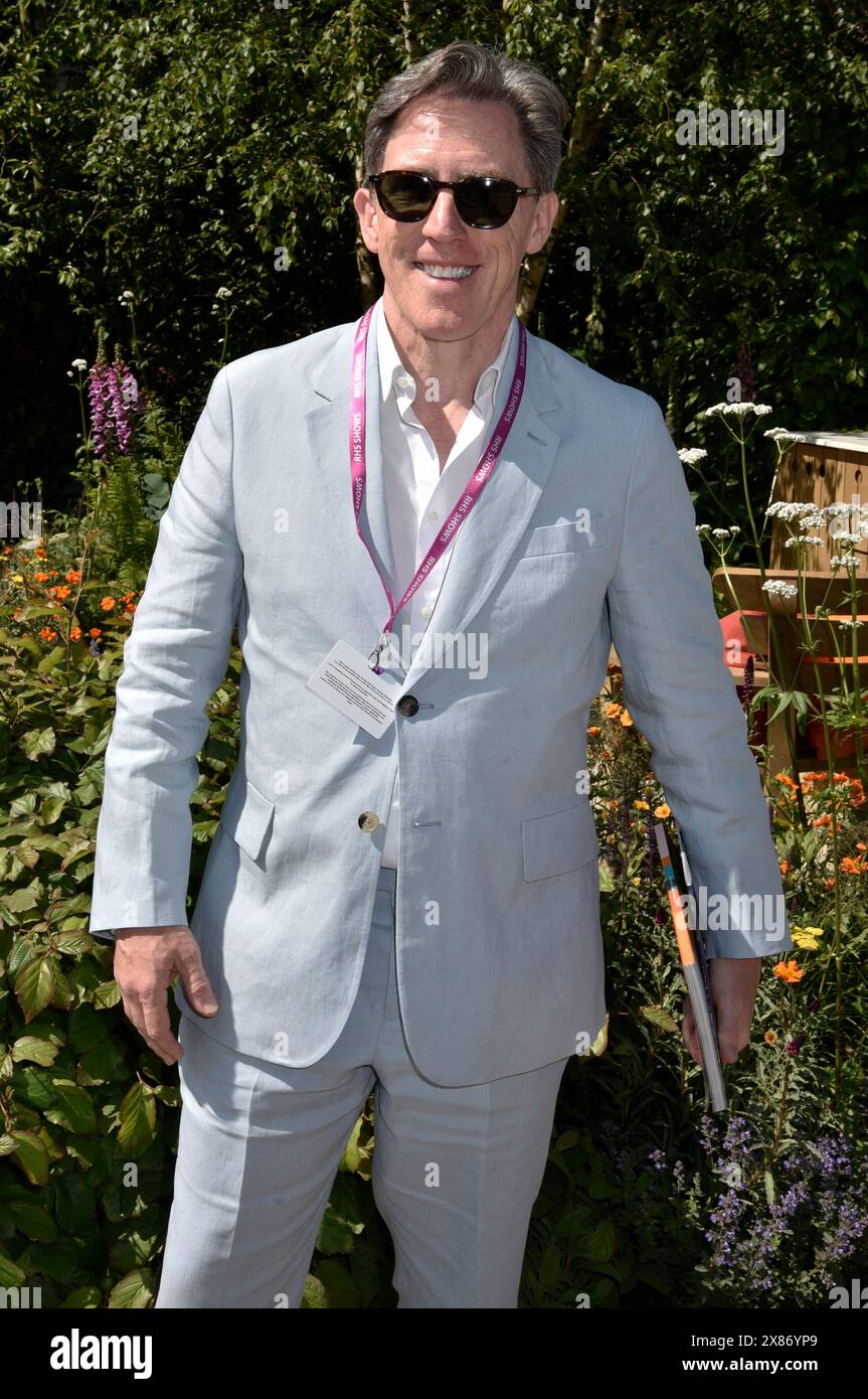 20 May 2024. London, UK. Rob Brydon at the 2024 RHS Chelsea Flower Show ...