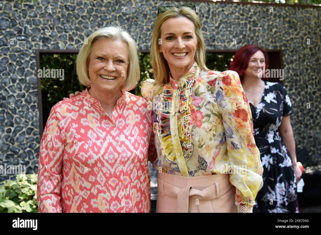 20 May 2024. London, UK. Sue Barker & Gabby Logan at the 2024 RHS Chelsea Flower Show London ...