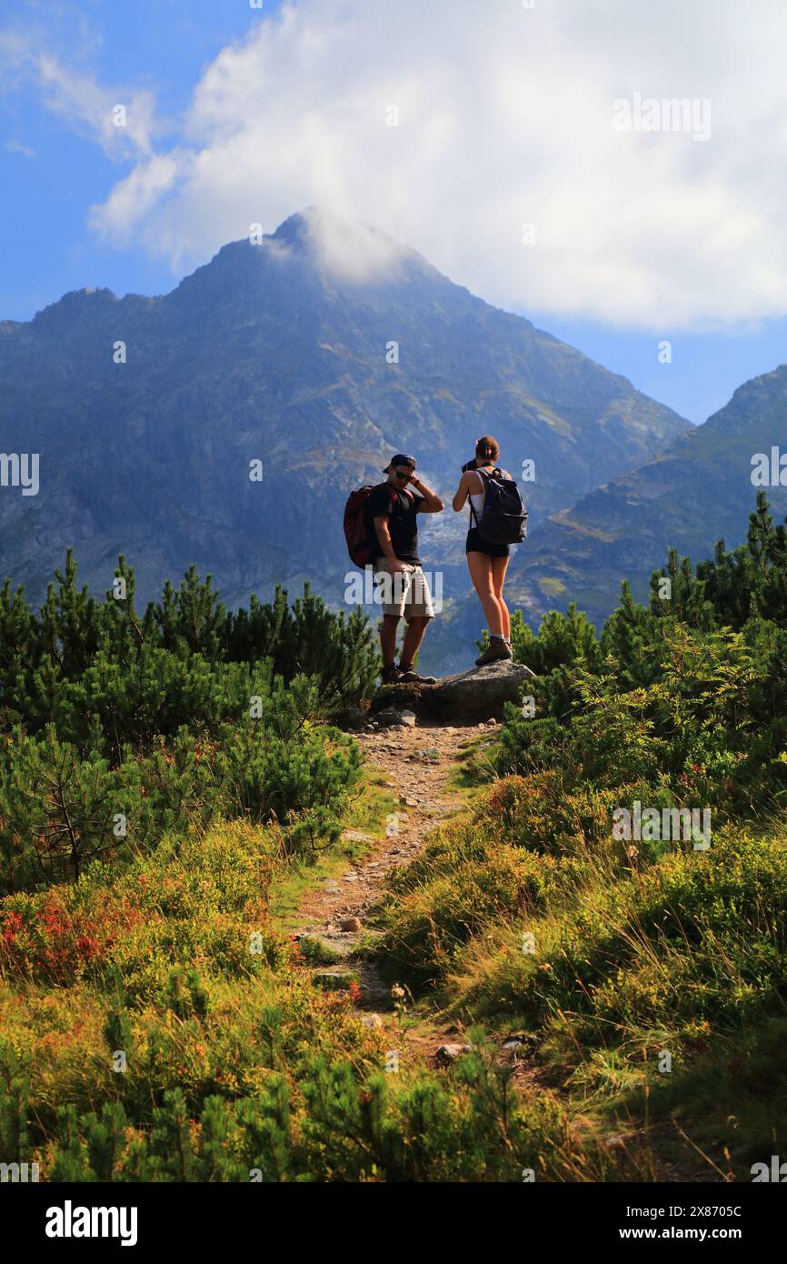 TATRA MOUNTAINS, POLAND - SEPTEMBER 9, 2023: Tourists visit the ...