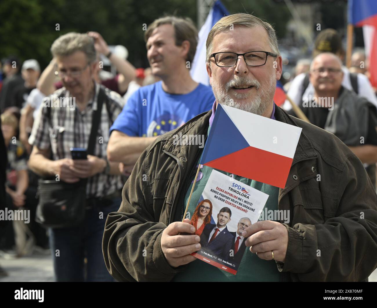 Prague, Czech Republic. 23rd May, 2024. The Assembly of patriotic ...