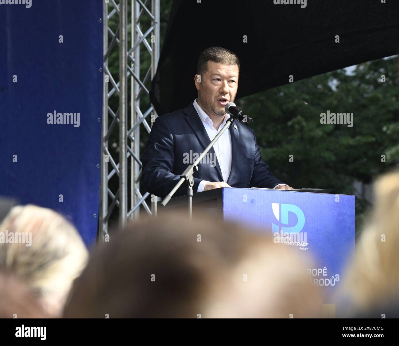 Prague, Czech Republic. 23rd May, 2024. SPD leader Tomio Okamura ...
