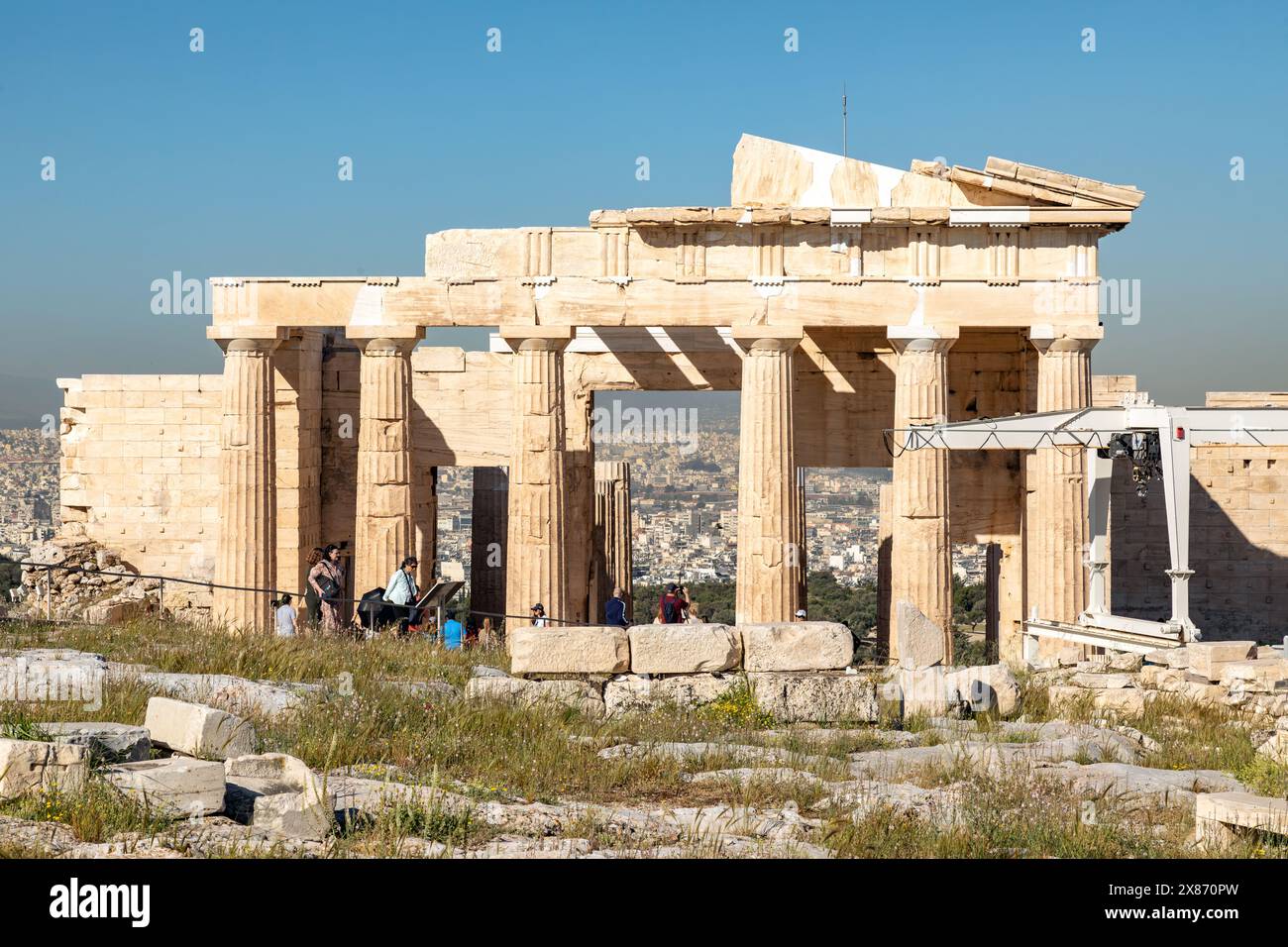 The Propylaea, The Acropolis of Athens, Athens (Athina), Central Athens ...
