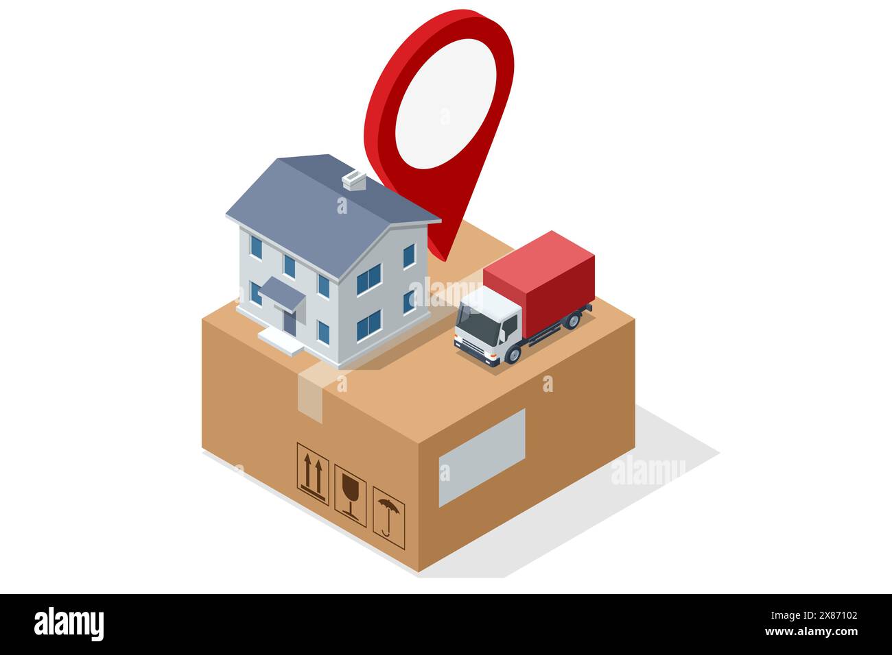 Isometric Logistics, Business logistics, Warehouse Logistic, Online ...
