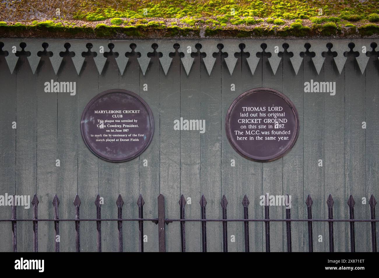 London, UK - March 4th 2024: Plaques in Dorset Square, London ...