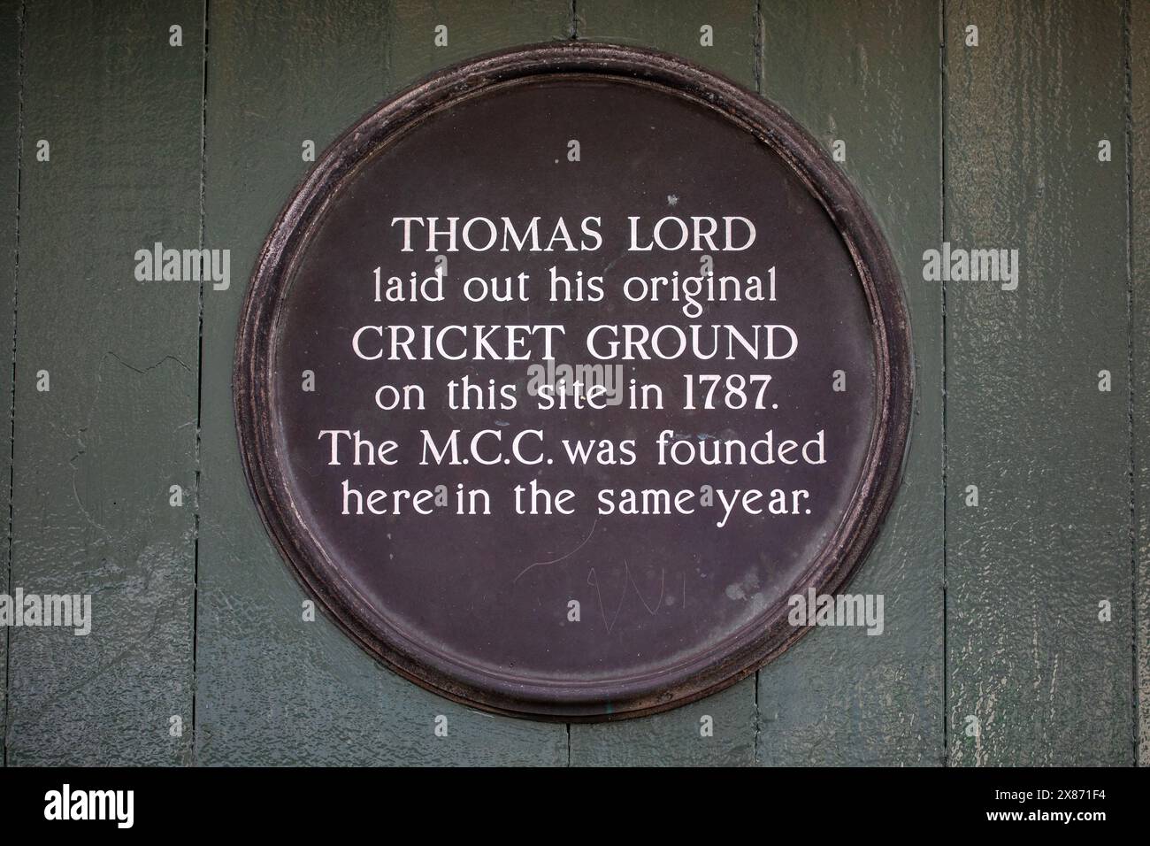 A plaque on Dorset Square in Marylebone, London, UK, commemorating ...
