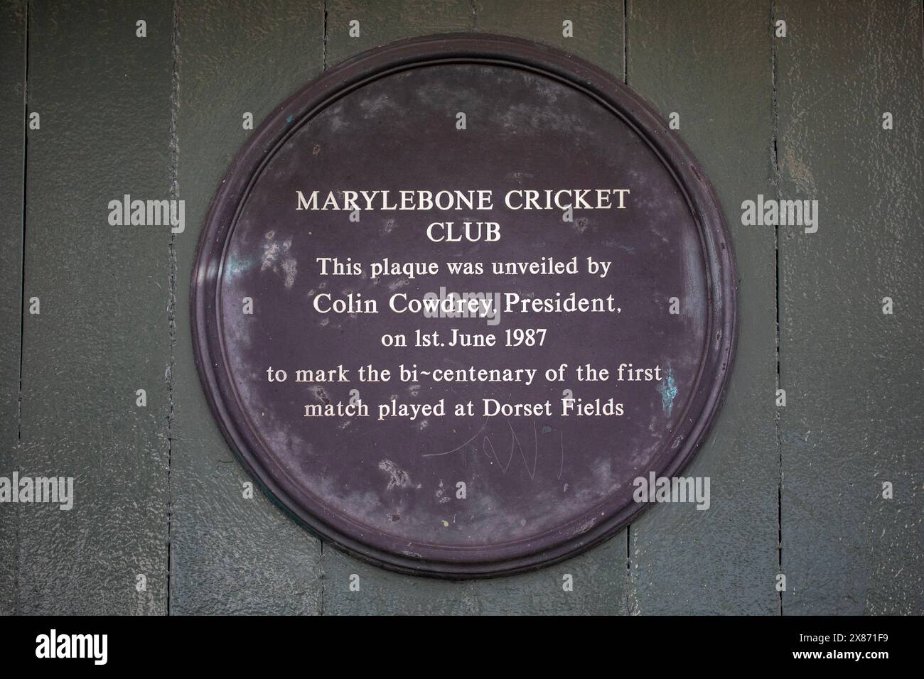 London, UK - March 4th 2024: Plaque on Dorset Square in Marylebone ...