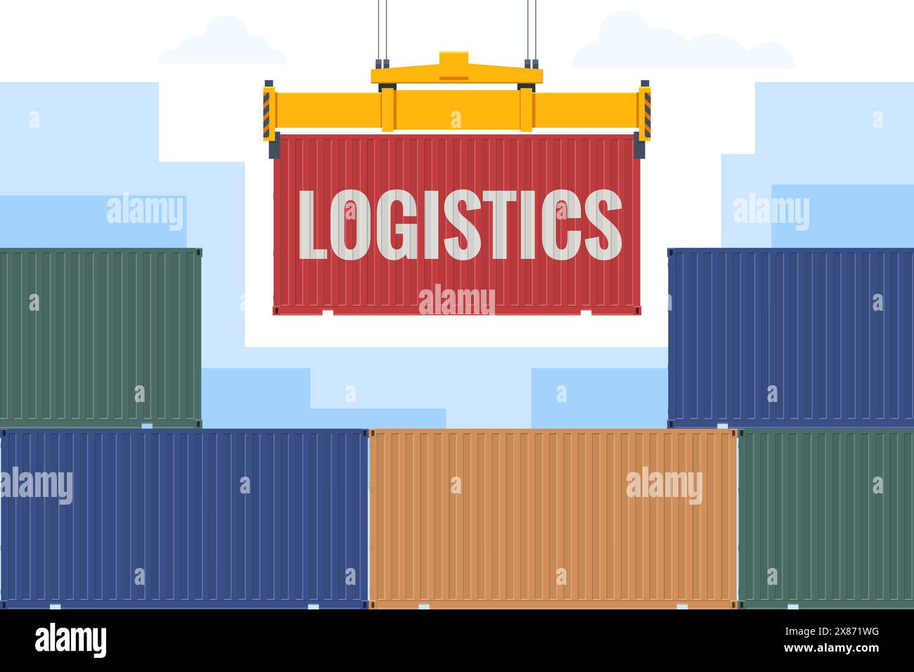Ship delivery, sea logistics. warehouse, cargo, courier. argo ...
